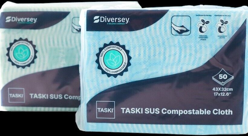 Diversey launches TASKI SUS Compostable Cloths range